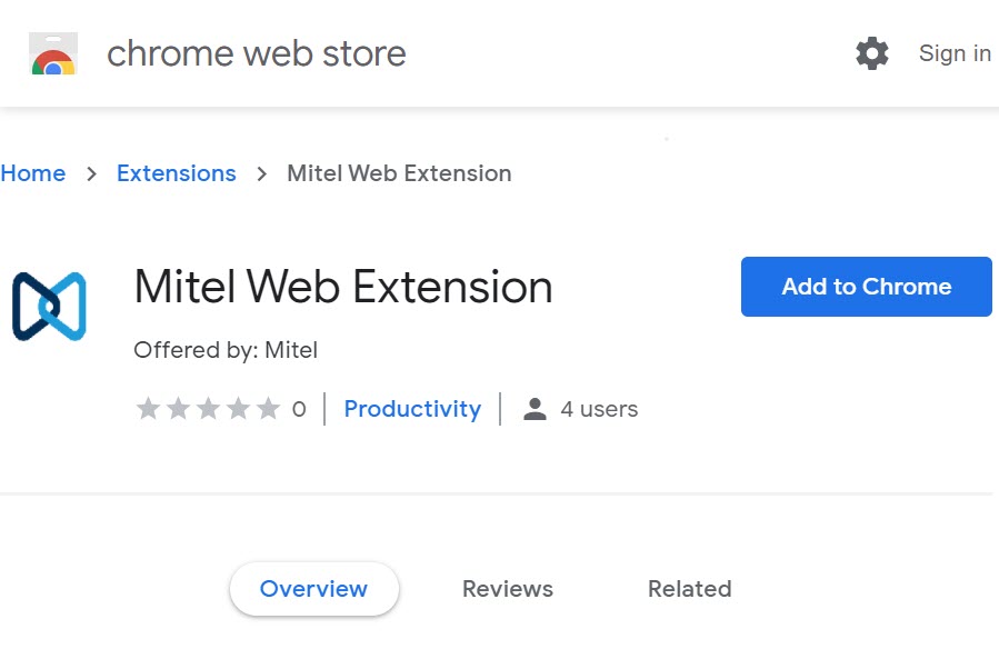 Installing Mitel Web Extension
